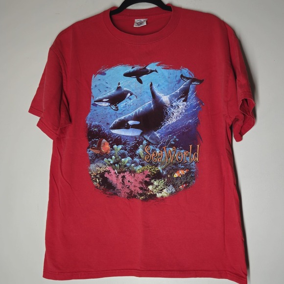 Delta | Shirts | Vintage Sea World Mens Large Shamu Orca Whale ...